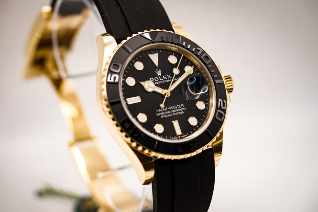 Rolex Yacht-Master 42 226658 Black Dial Ceramic Bezel Solid Yellow Gold ...