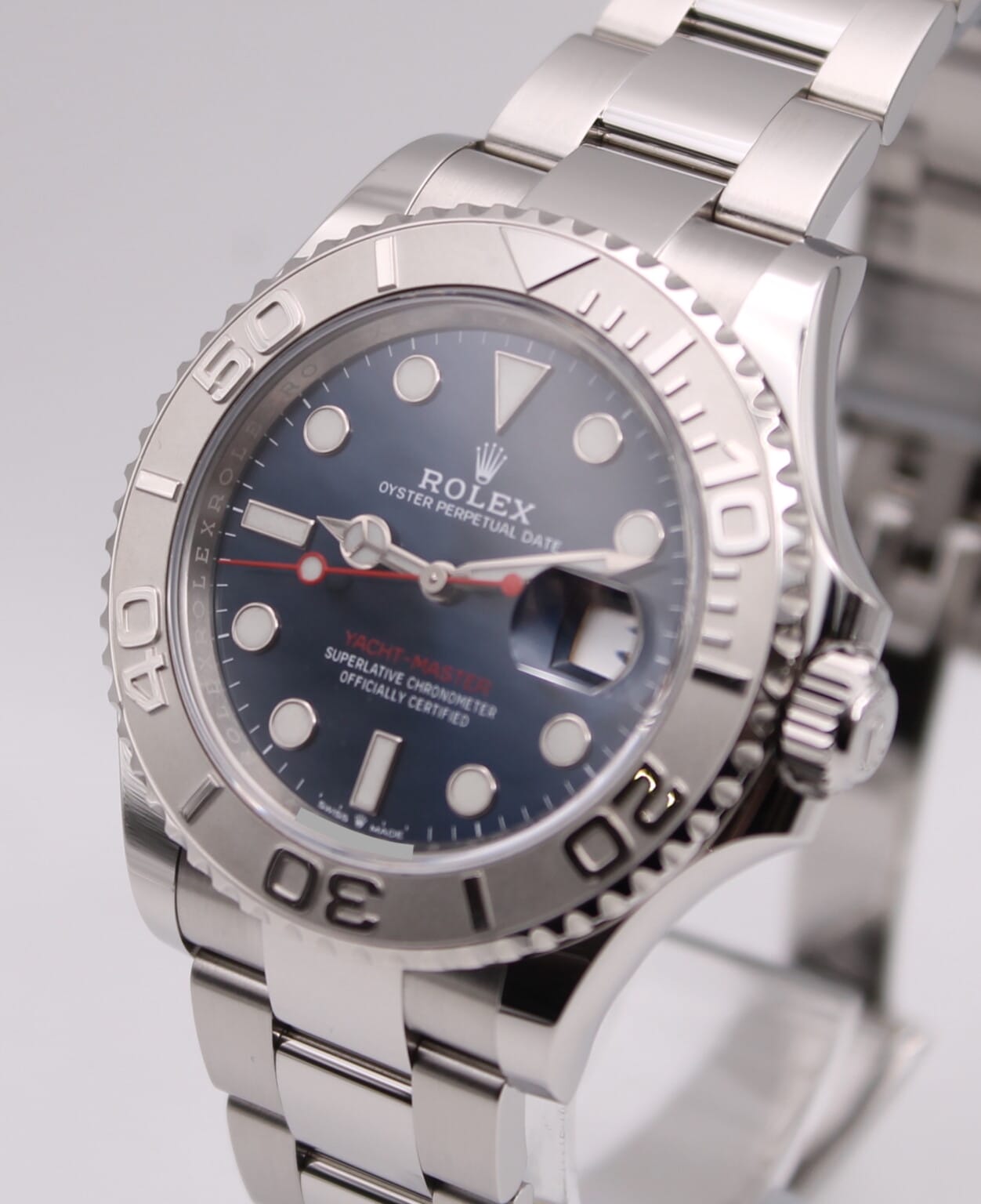 Rolex Yacht-Master 40mm Blue Dial Stainless Steel Ref 126622 - Luxury ...