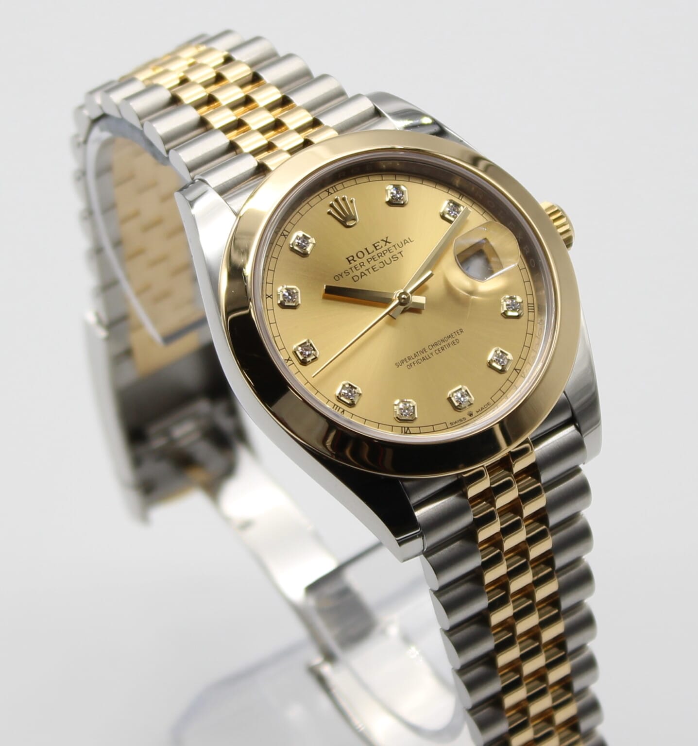 Rolex Datejust 41mm Two-Tone Gold Diamond Dial Jubilee Bracelet 126303 - Luxury Watches | Buy ...