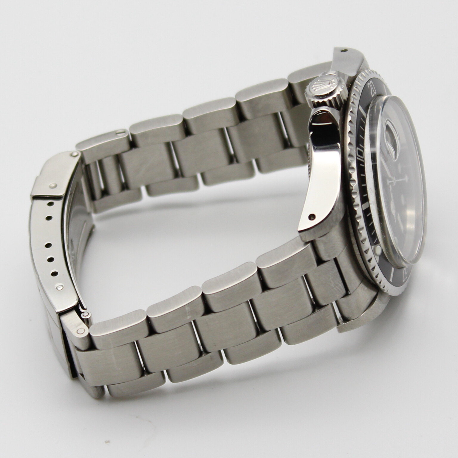 Rolex Submariner Date 'Red' Black Dial Aluminum Bezel Stainless Steel ...