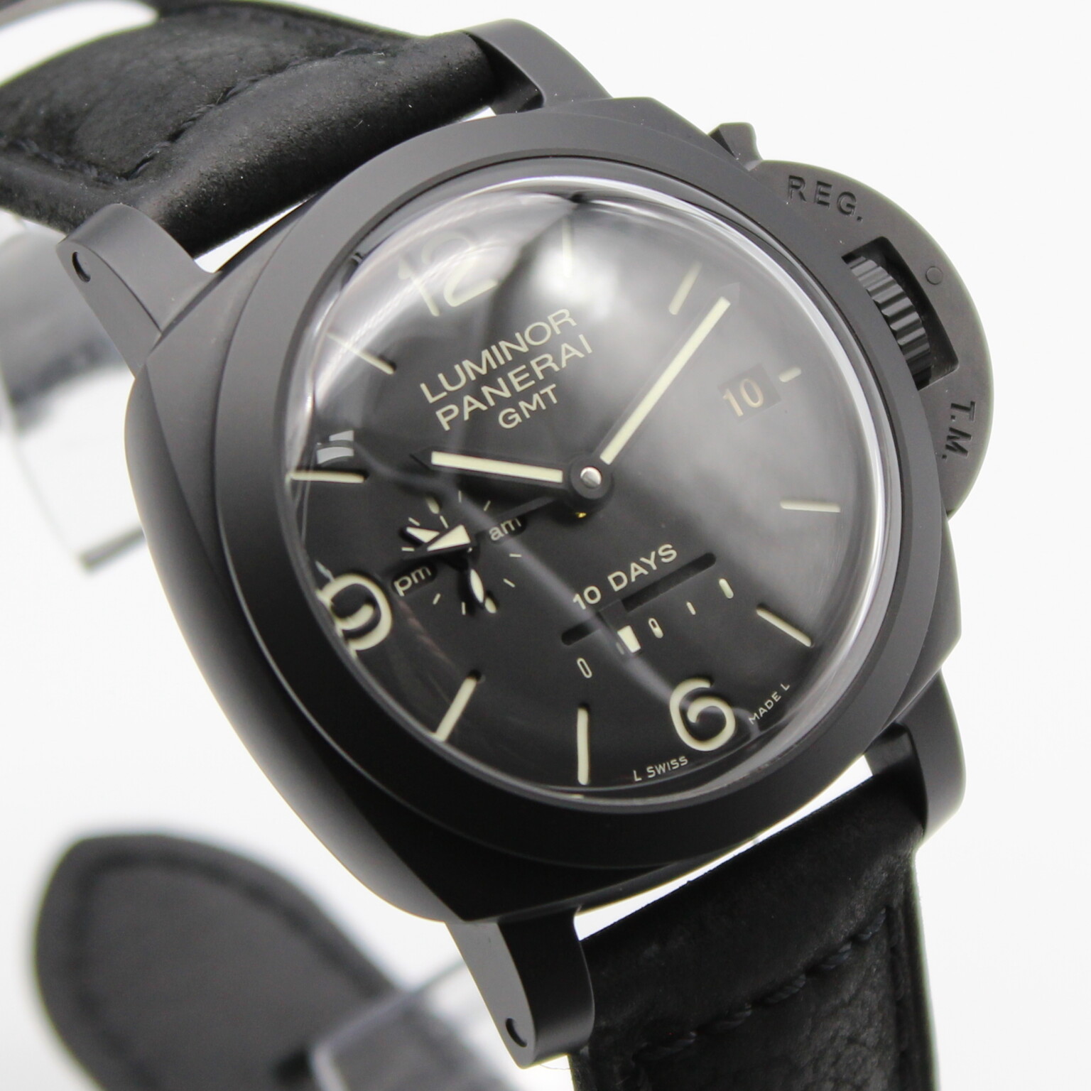 Panerai Luminor 1950 GMT Ceramica 44mm Automatic 10-Day Power Reserve ...