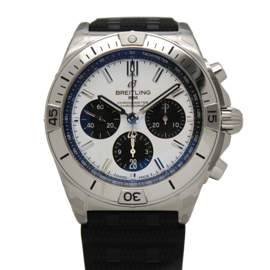 Breitling Chronomat B01 42mm 'Panda' White Dial Stainless Steel ...