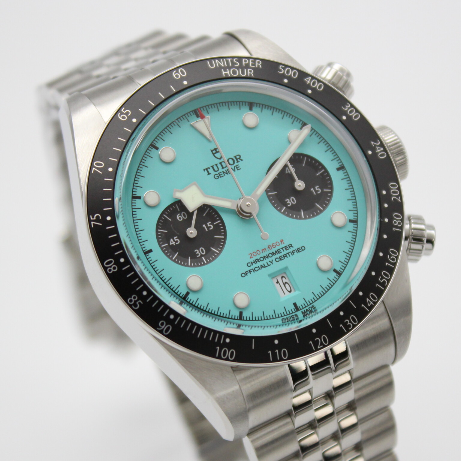 Tudor Black Bay Chrono 41mm Turquoise Dial Stainless Steel M79360N-0024 ...