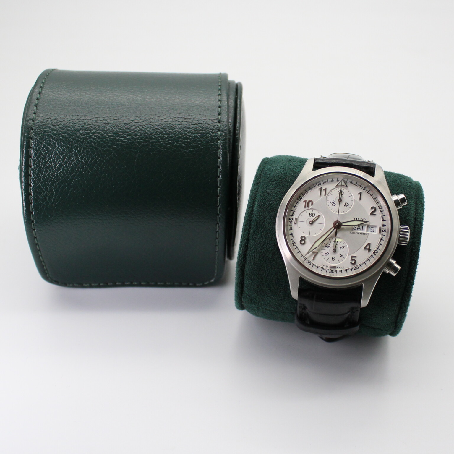 IWC Spitfire Chronograph 39mm Silver Dial Stainless Steel IW370623 ...