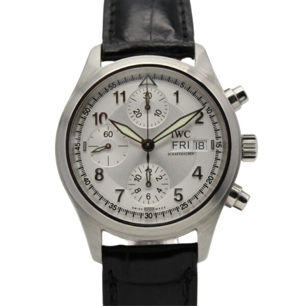 IWC Spitfire Chronograph 39mm Silver Dial Stainless Steel IW370623 ...