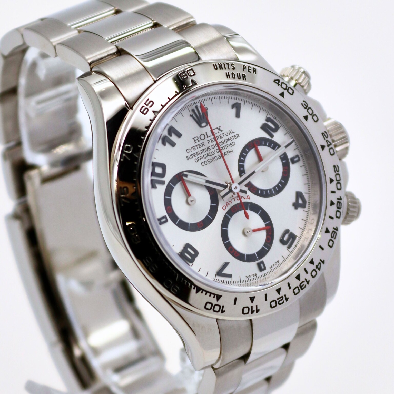 Rolex Daytona 40mm Silver Racing Dial 18k White Gold 116509 - New And ...