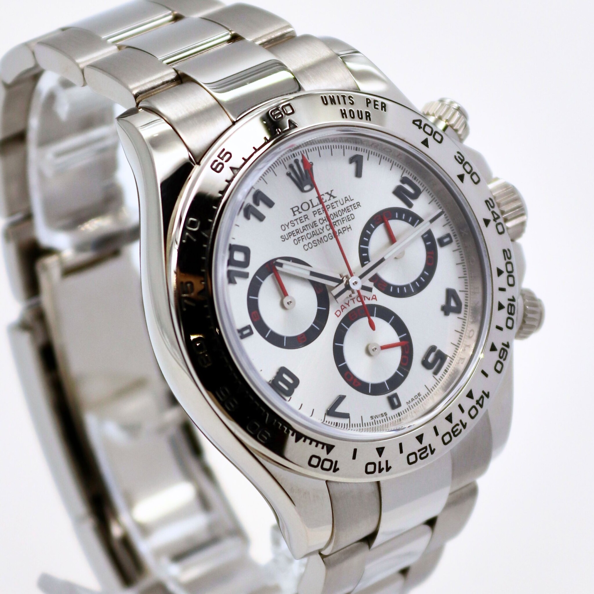 Rolex Daytona 40mm Silver Racing Dial 18k White Gold 116509 - New And ...