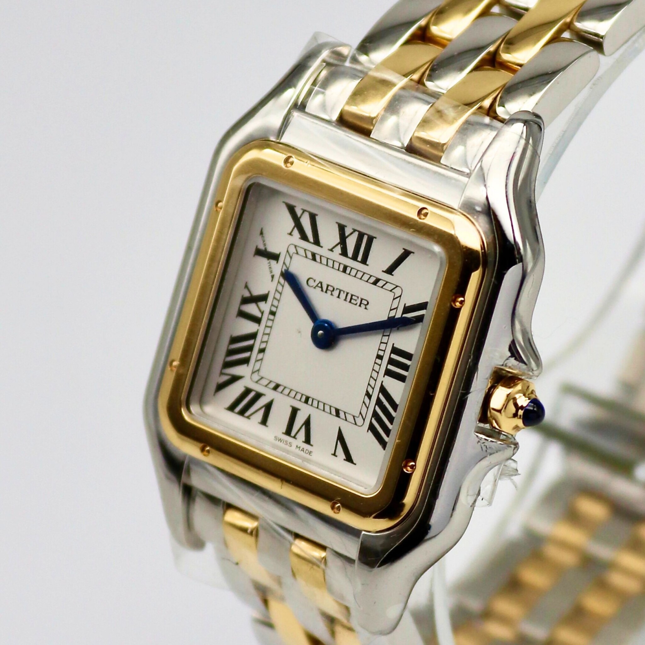 Cartier Panthère 27mm White Dial 18k Yellow Gold & Stainless Steel ...