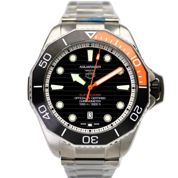 Tag Heuer Aquaracer Professional 1000 Super Diver Titanium 45mm WBP5A8A ...