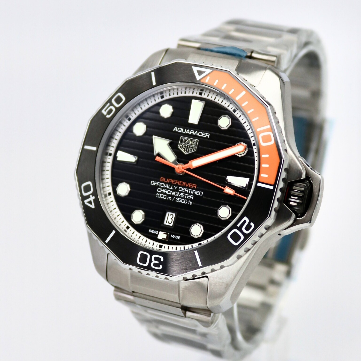 Tag Heuer Aquaracer Professional 1000 Super Diver Titanium 45mm WBP5A8A ...